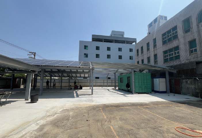 Dandy composite solar panel area beam and column installation ceremony ...